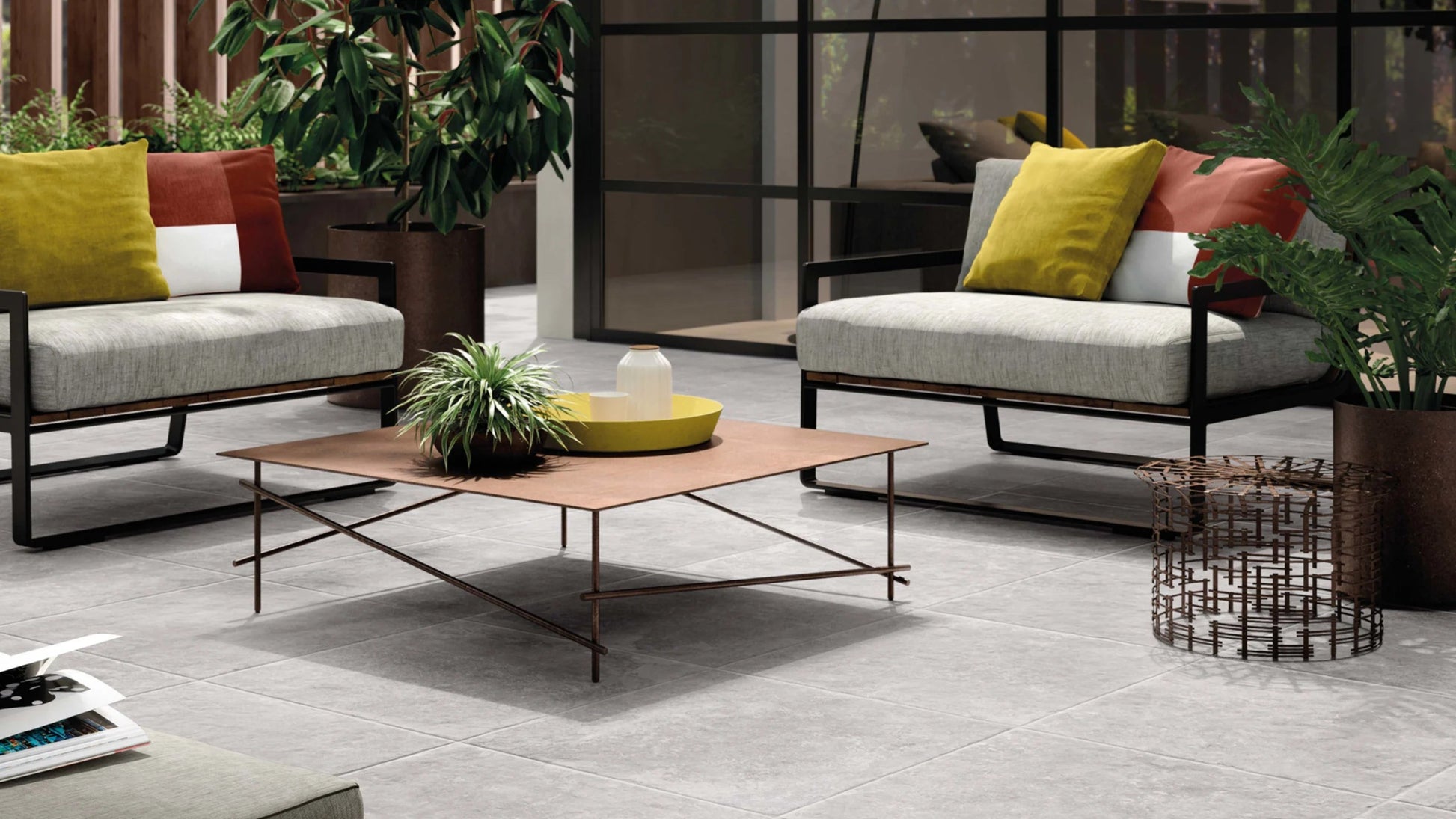 Emil Chateau EFL3 Floor Tile 800X800 Gris 9.5mm Matt Ret.R10