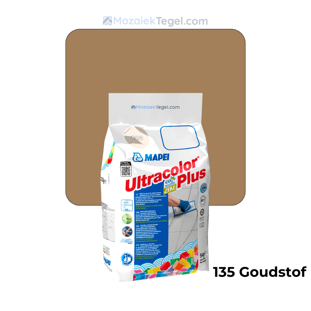 Mapei | Ultracolor Plus | 135 Goudstof | Cementgebonden | Voegmiddel