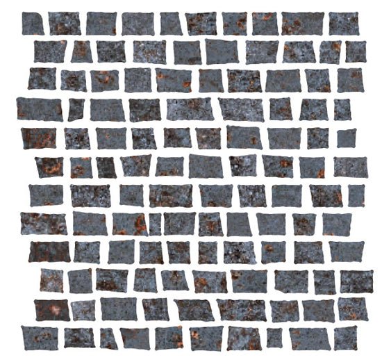 Mozaïektegel Serenissima Costruire 1062376 WAMoz.300X300 Nero 10mm Mat