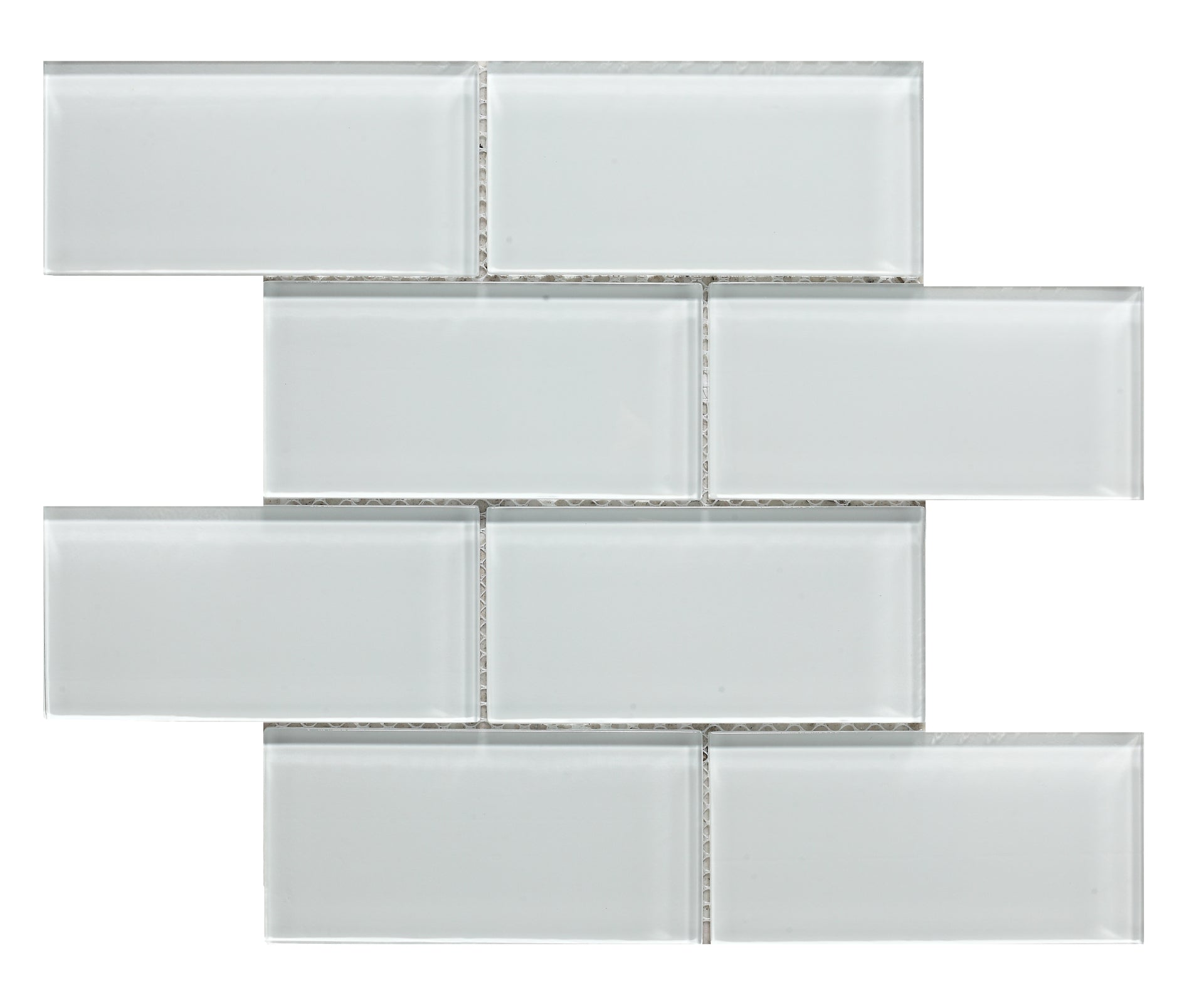 Mozaïek tegels Metro Wit 30x30 - Rechthoek Wandtegels Glas